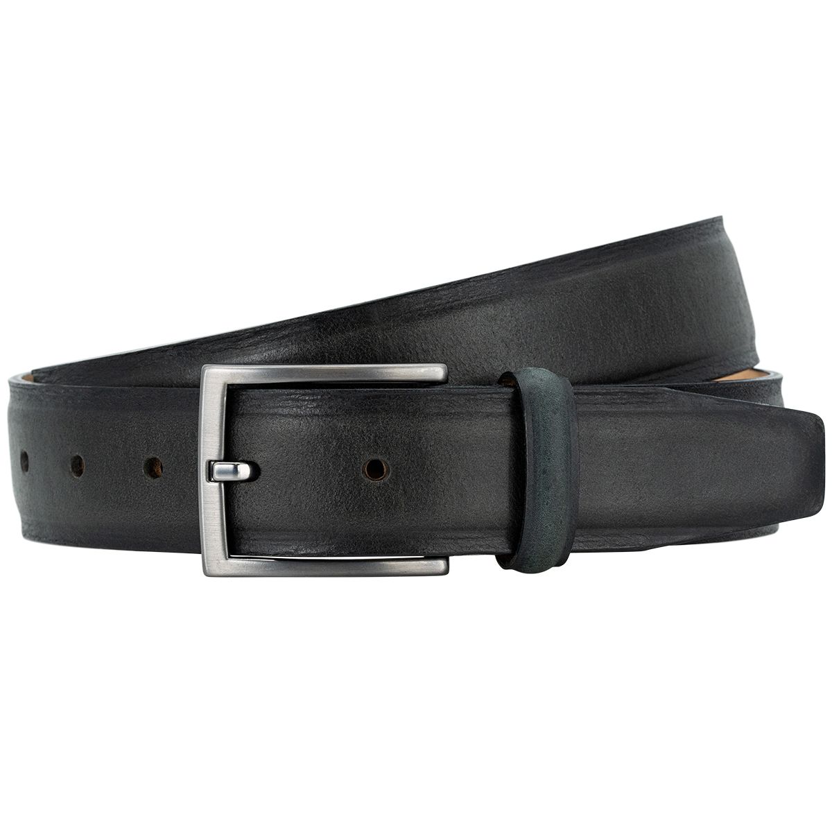 LINDENMANN Premium Ledergürtel Handmade in EU 35 mm schwarz